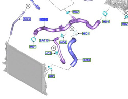 przewód chłodnicy Ford Focus MK4, 1.0 EcoBoost 2267279 ® Ford sklep ...