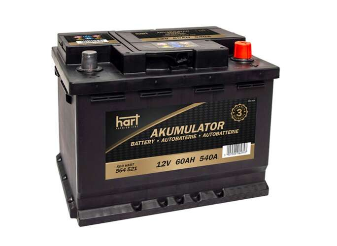 akumulator Hart PREMIUM - 12V 60AH 540A 3 lata gwarancji Ford sklep ...