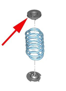 nakładka gumowa na sprężynę tył Ford EcoSport Fiesta MK6 Ka ® 1531725 ...