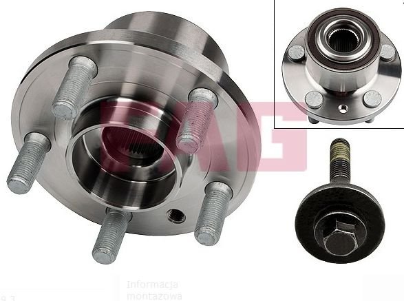 łożysko z piastą koła Ford S-Max I Galaxy III - przód #1437643 FAG Ford ...