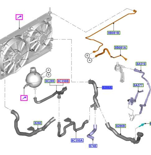 przewód chłodnicy Ford Transit, Custom 2.0 TDCI EcoBlue FWD ®2361681 ...