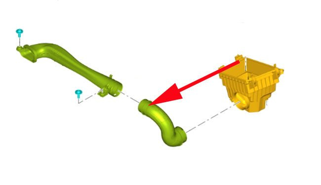 rura poboru powietrza do filtr Ford Fiesta 1.0 - oryginał ® Ford sklep ...