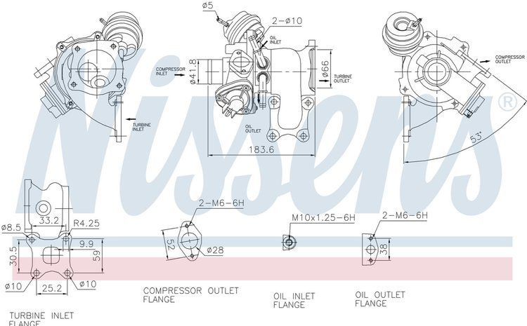 turbosprężarka / turbina Ford 1.0 EcoBoost NOWA Nissens #2082181 Ford ...