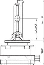 żarówka ksenonowa D3S - Osram 66340 XENARC ORGINAL = Ford 4855951 Ford ...